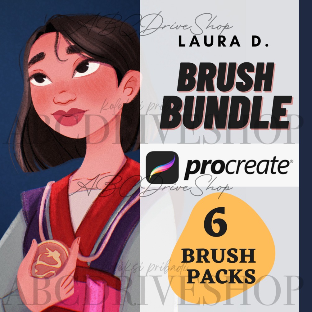 Jual Procreate Brush - 6 Brush Pack Bundle Set Procreate Brushes +UPDATE *premium brush ...