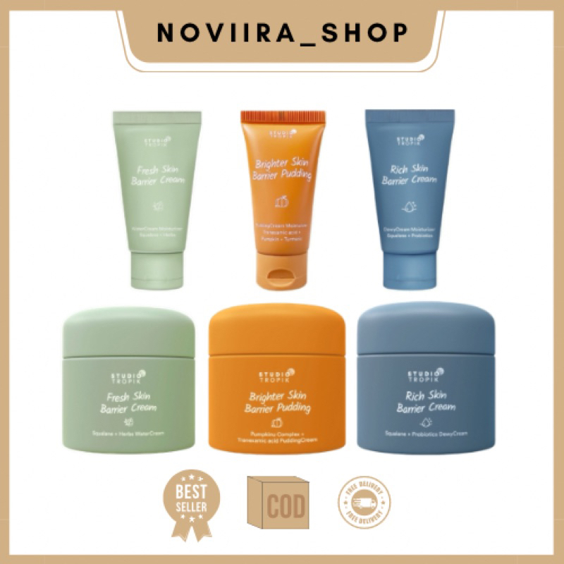 Jual STUDIO TROPIK Fresh Skin Barrier Cream // Rich Skin Barrier Cream ...
