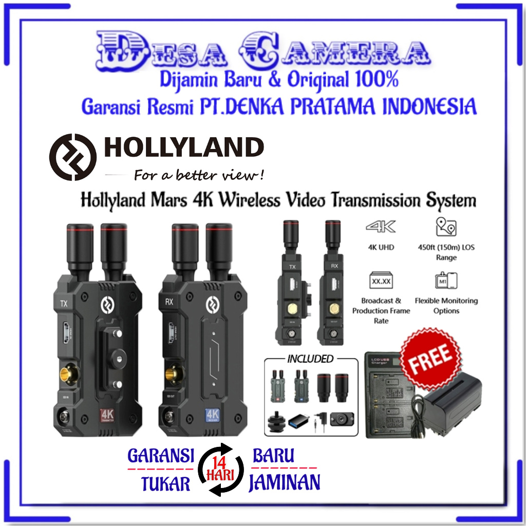Jual Hollyland Mars 4K Wireless Video Transmission System | Shopee ...