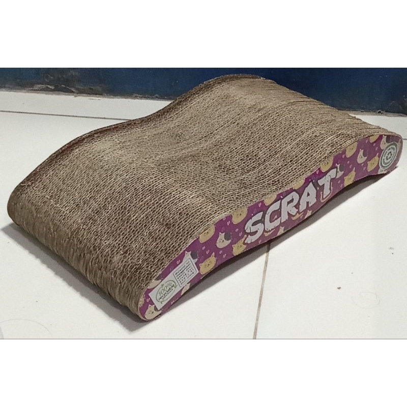 Jual garukan kucing/scratcher/model lengkung | Shopee Indonesia