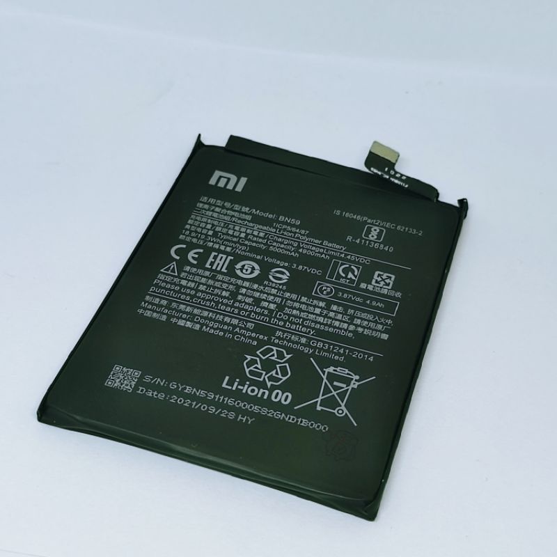 Jual BATERAI BATRE XIAOMI REDMI NOTE 10 / NOTE 10S BN59 ORIGINAL ...