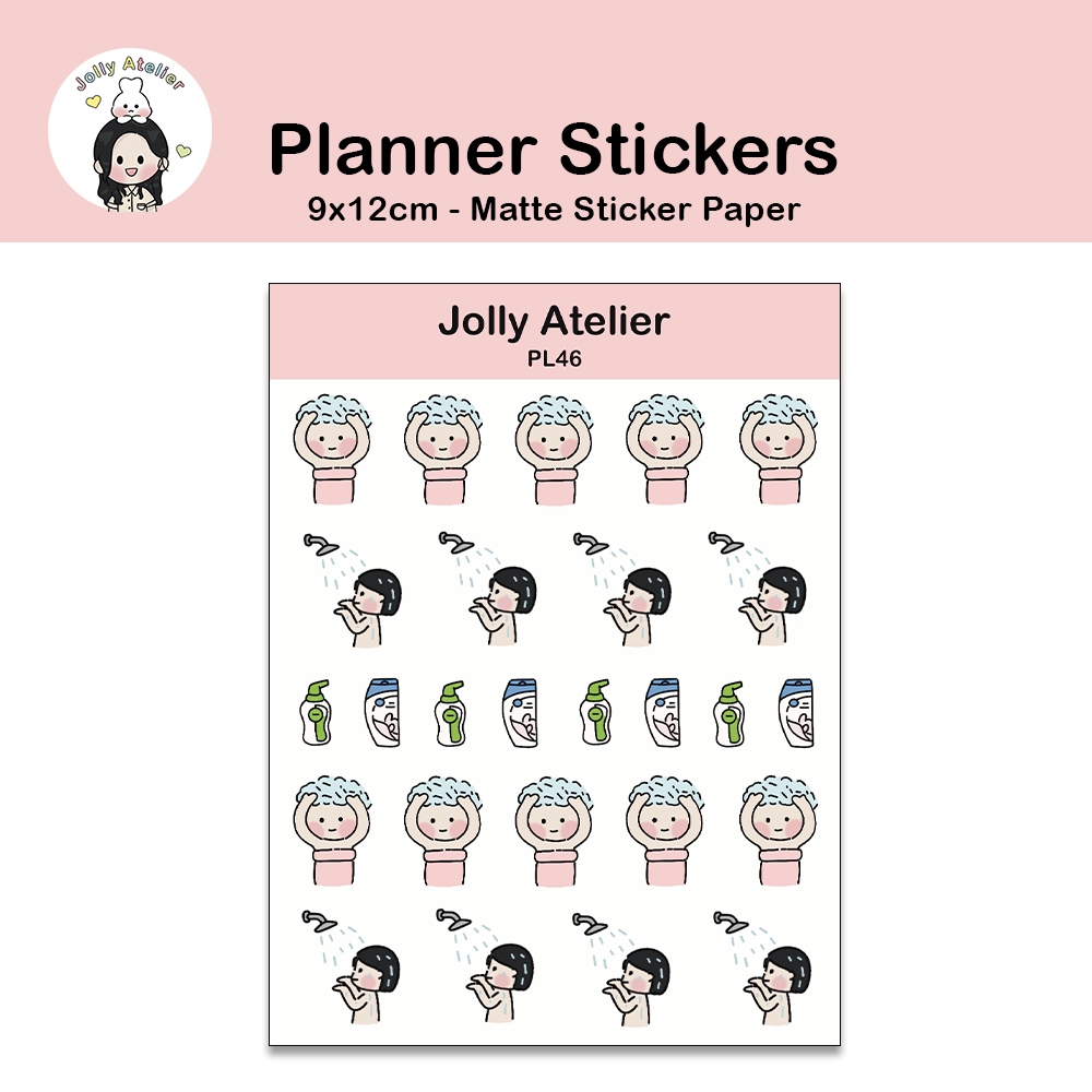 Jual Take a Bath Stickersheet | Planner Sticker [jollyatelier] | Shopee ...