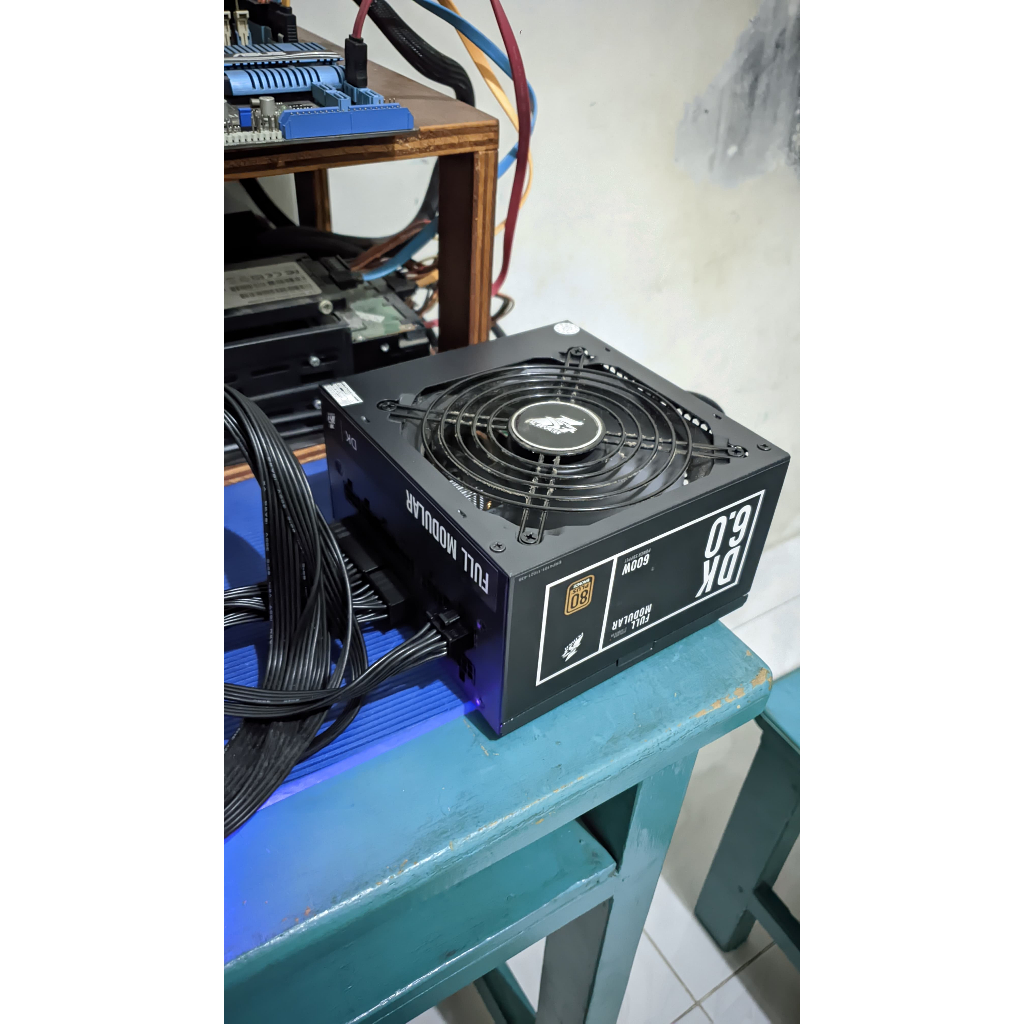 Jual psu power supply 600 watt 80 plus bronze full modular | Shopee ...