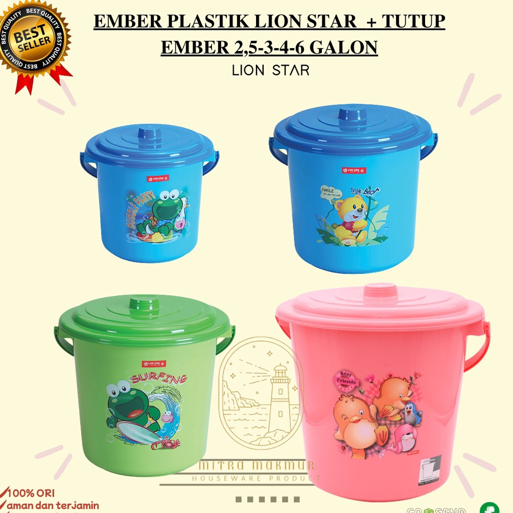 Jual Produk Premium NEW LION STAR EMBER PLASTIK TUTUP 25 3 4 6 GALON ...