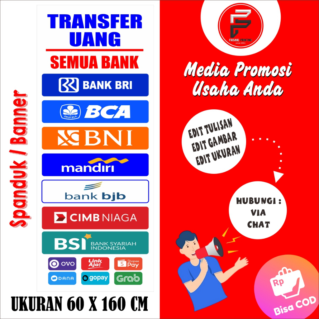Jual Cetak spanduk Transfer uang , banner, backdrop Transfer Uang ...