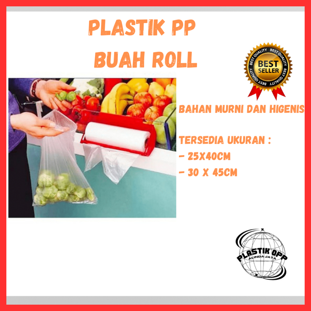 Jual Kantpng Plastik Buah Roll Buram Tebal | Plastik Fotocopy Roll ...