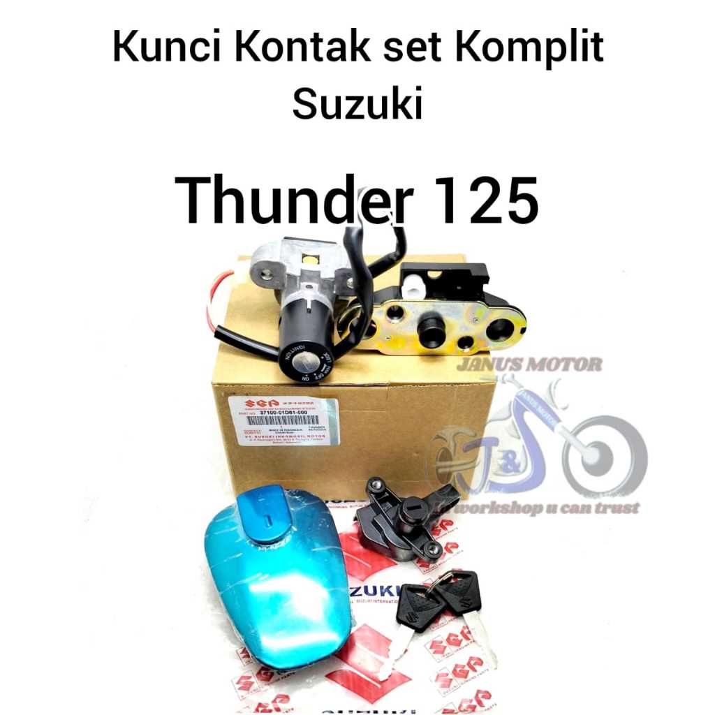 Jual Kunci kontak set Suzuki Thunder 125 Kualitas original presisi dan awet komplit sama konci ...