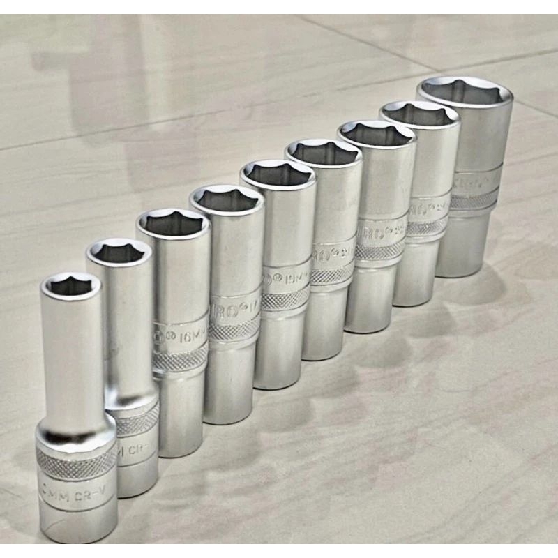 Jual Mata shock deep wall Tekiro 1/2" Ukuran 19mm Dr 6 &12Pt | Shopee ...