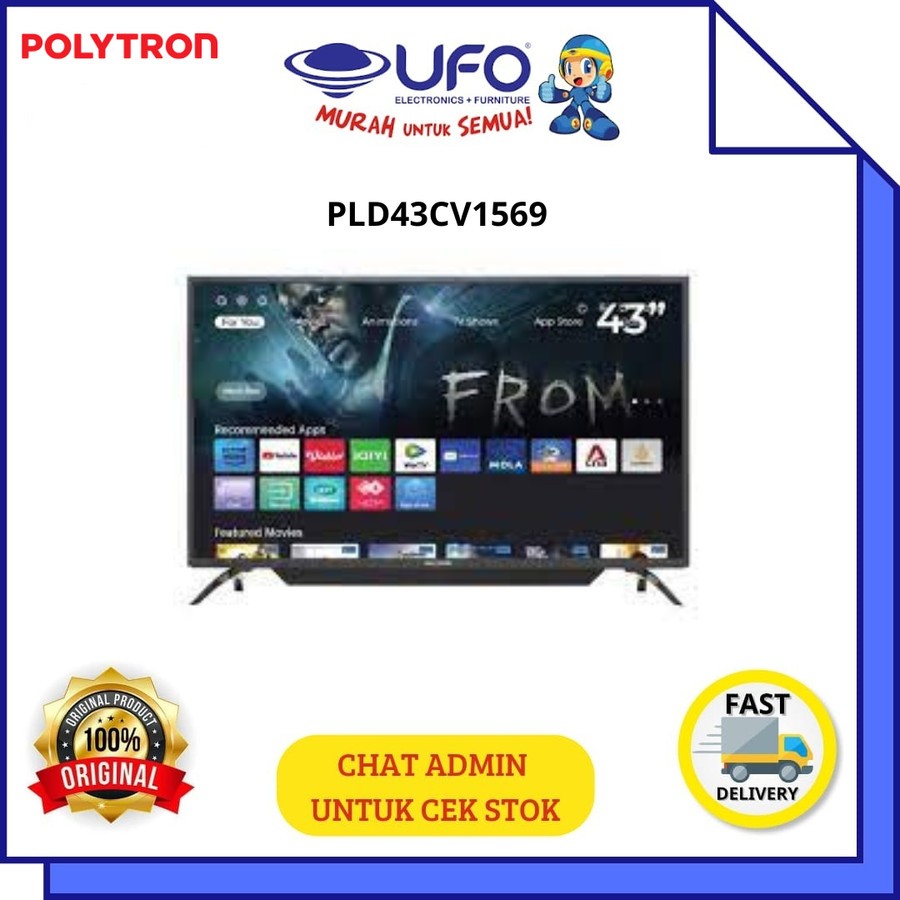 Jual POLYTRON PLD43CV1569 LED TV SMART FULL HD 43 INCH | Shopee Indonesia