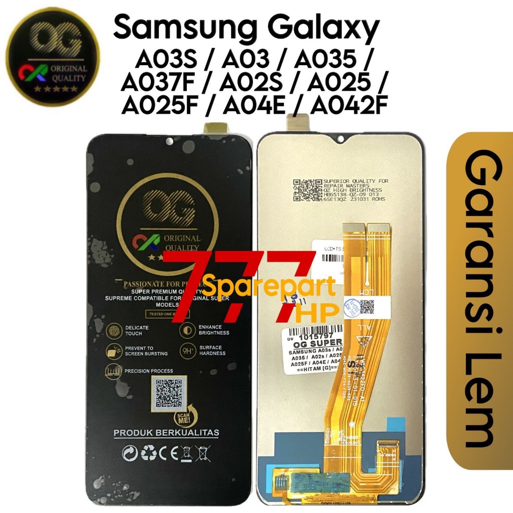 Jual ORIGINAL SUPER OG - LCD Touchscreen Fullset Samsung Galaxy A03 / A035 / A03S / A037 / A02 ...