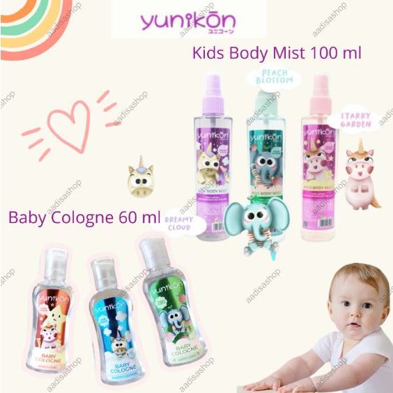 Jual Yunikon Parfum Anak Parfum Bayi Kids Body Mist 100 ml Baby Cologne ...
