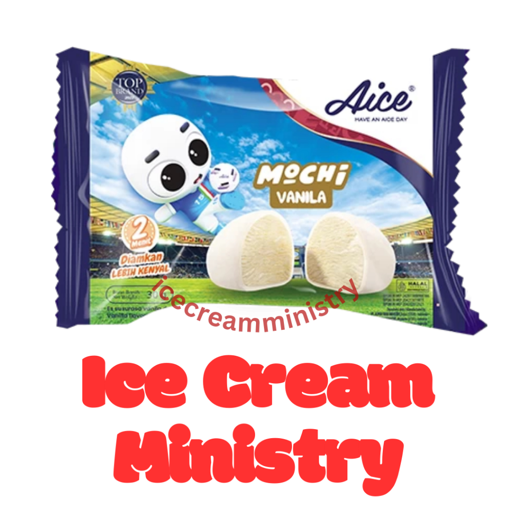 Jual Aice Mochi Vanilla / Durian / Coklat / Klepon / Banana / Peach ...