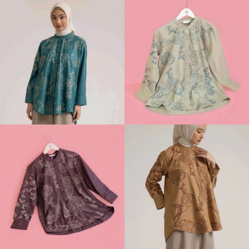 Jual READY STOCK Coral Stitch top Ria Miranda Baju Atasan Shirt ...