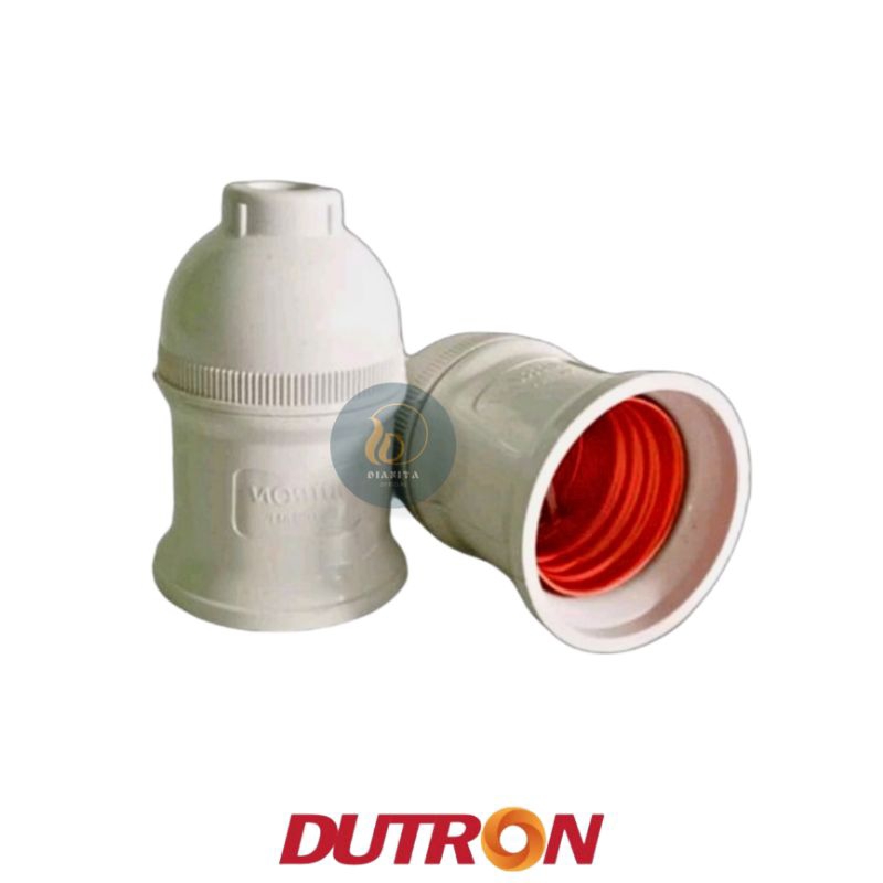 Jual Dutron Fiting Lampu Gantung E27 Fitting Gantung Putih | Shopee Indonesia