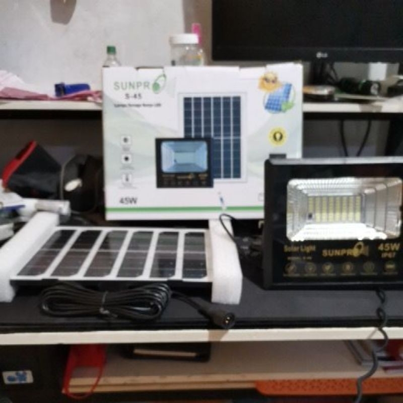 Jual lampu Sorot tenaga surya sunpro S-45 | Shopee Indonesia