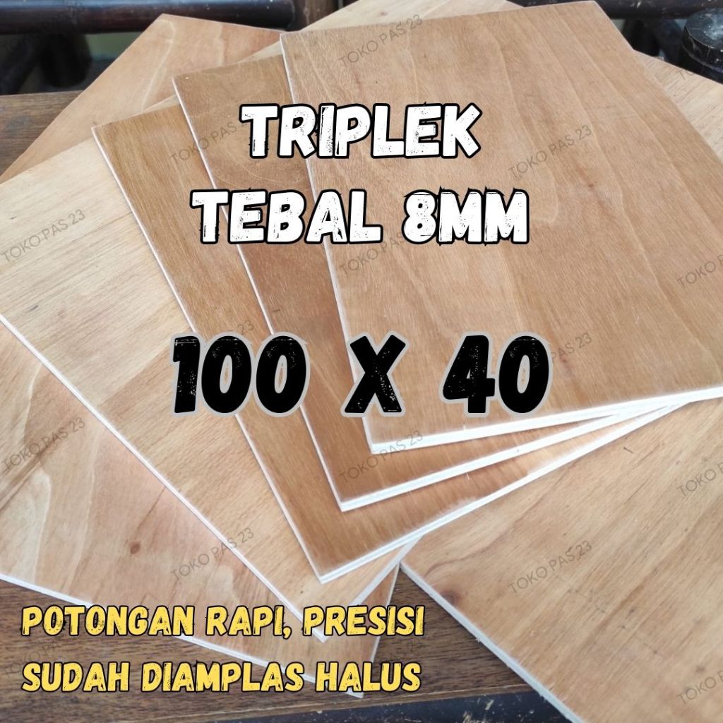 Jual Toko PAS 23 | Triplek Potongan P100 L40 (cm) Tebal 8mm Multiplek ...