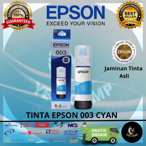 Jual Tinta Epson 003 Cyan Original | Shopee Indonesia