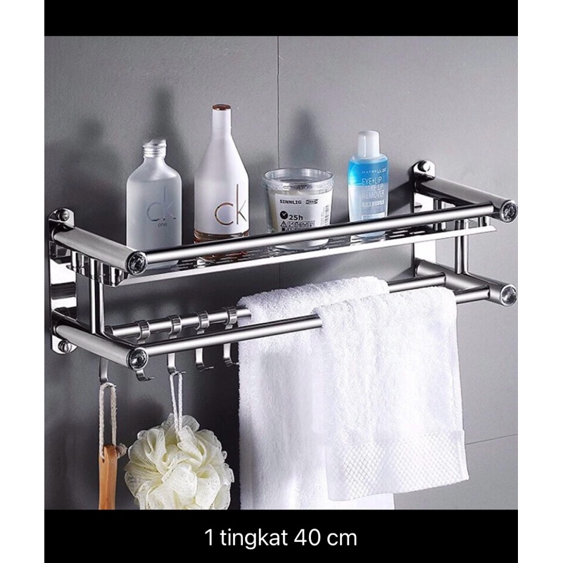 Jual Rak Handuk Gantungan Dinding Stainless Steel Rak Dinding Rak Bumbu ...