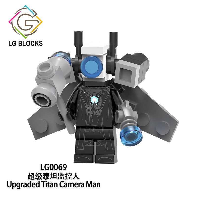 Jual Mainan viral mini action figure skibidi toilet versi upgrade titan ...