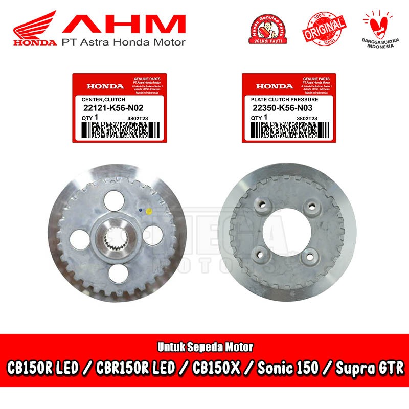 Jual Center Clutch Rumah Kampas Kopling Honda CB CBR 150 R X LED Supra GTR Sonic AHM 22121 22350 ...