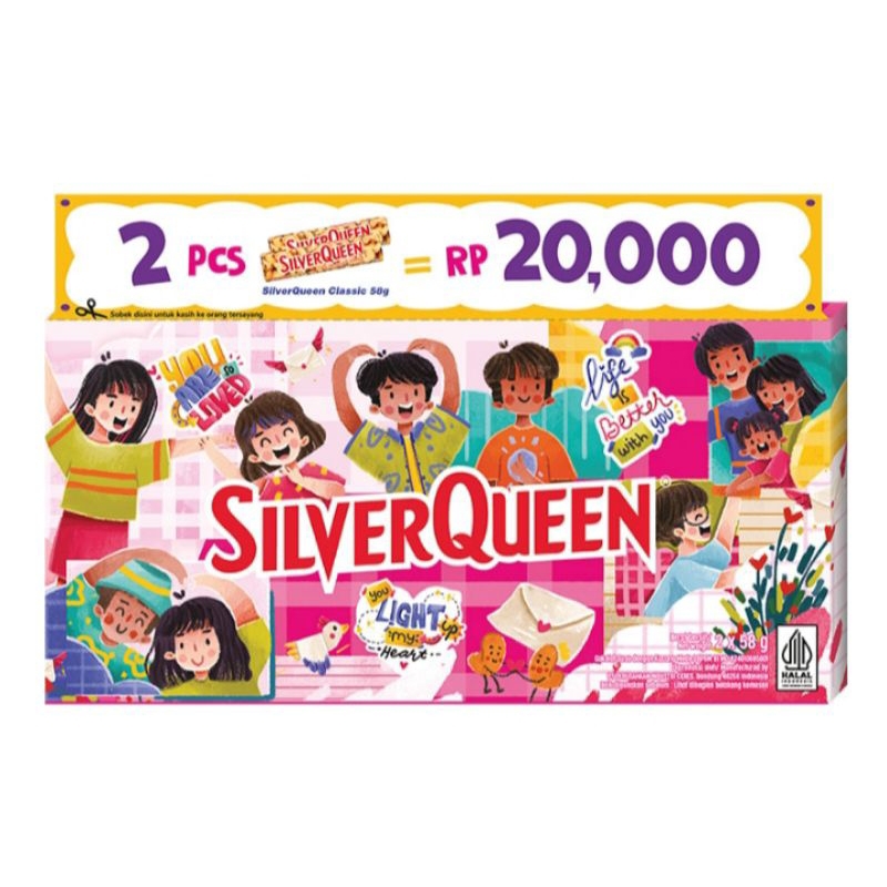 Jual SILVER QUEEN BUY 1 GET 1- 58gram | Shopee Indonesia