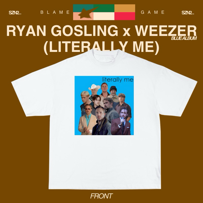 Jual Weezer x Ryan Gosling (literally me) | Unisex meme T-Shirt weezer ... Jual Weezer x Ryan Gosling (literally me) | Unisex meme T-Shirt weezer ...