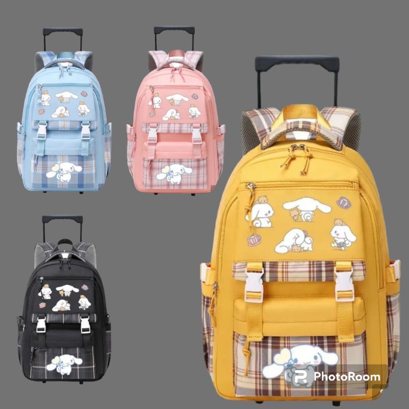 Jual DBS CHIRIMI COD Tas Dorong Ransel Trolly Kuromi Terbaru untuk sekolah Anak SD | Shopee ...