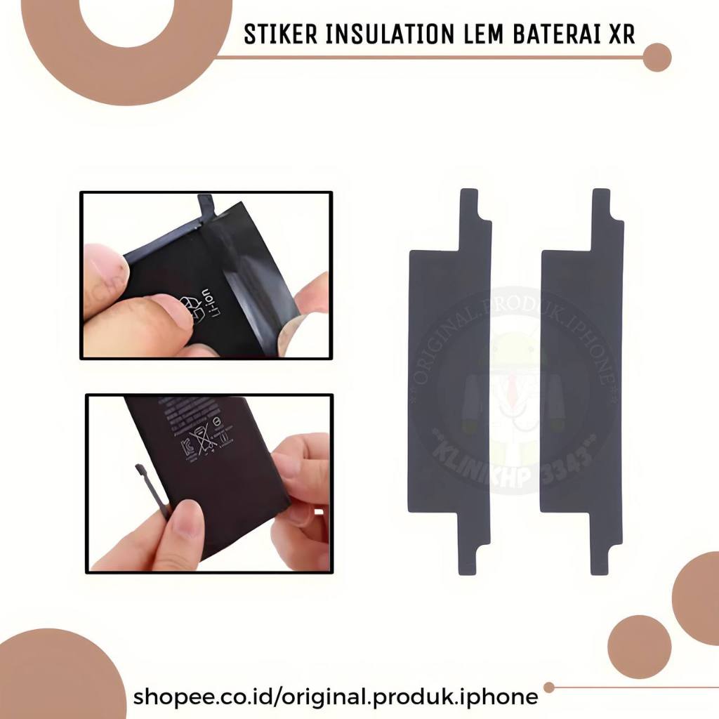 Jual STICKER / STIKER INSULATION LEM BATERAI XR ORI | Shopee Indonesia