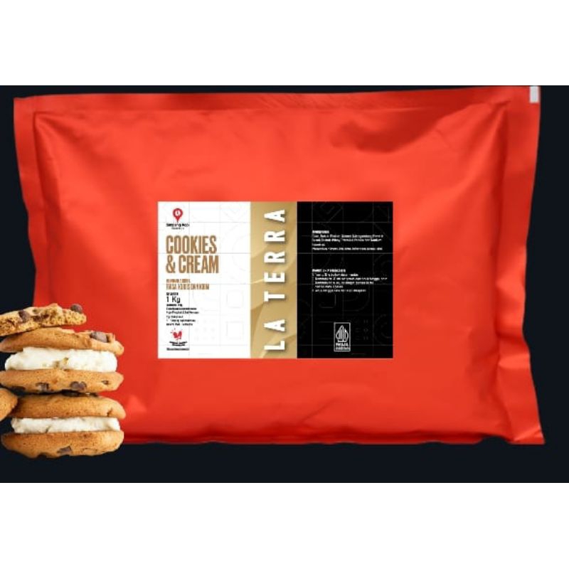 Jual La Terra Cookies & Cream Powder 1 kg | Shopee Indonesia