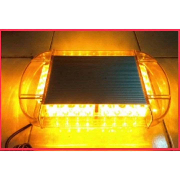 Jual lampu rotator rooftop mini oval model 430 cahaya kedip kuning ...