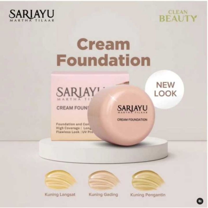 Jual SARIAYU CREAM FOUNDATION NEW LOOK ( KL ) | Shopee Indonesia