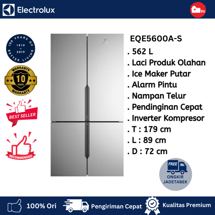 Jual Kulkas Electrolux EQE5600A-S REFRIGERATOR EQE 5600 A-S KULKAS 4 ...
