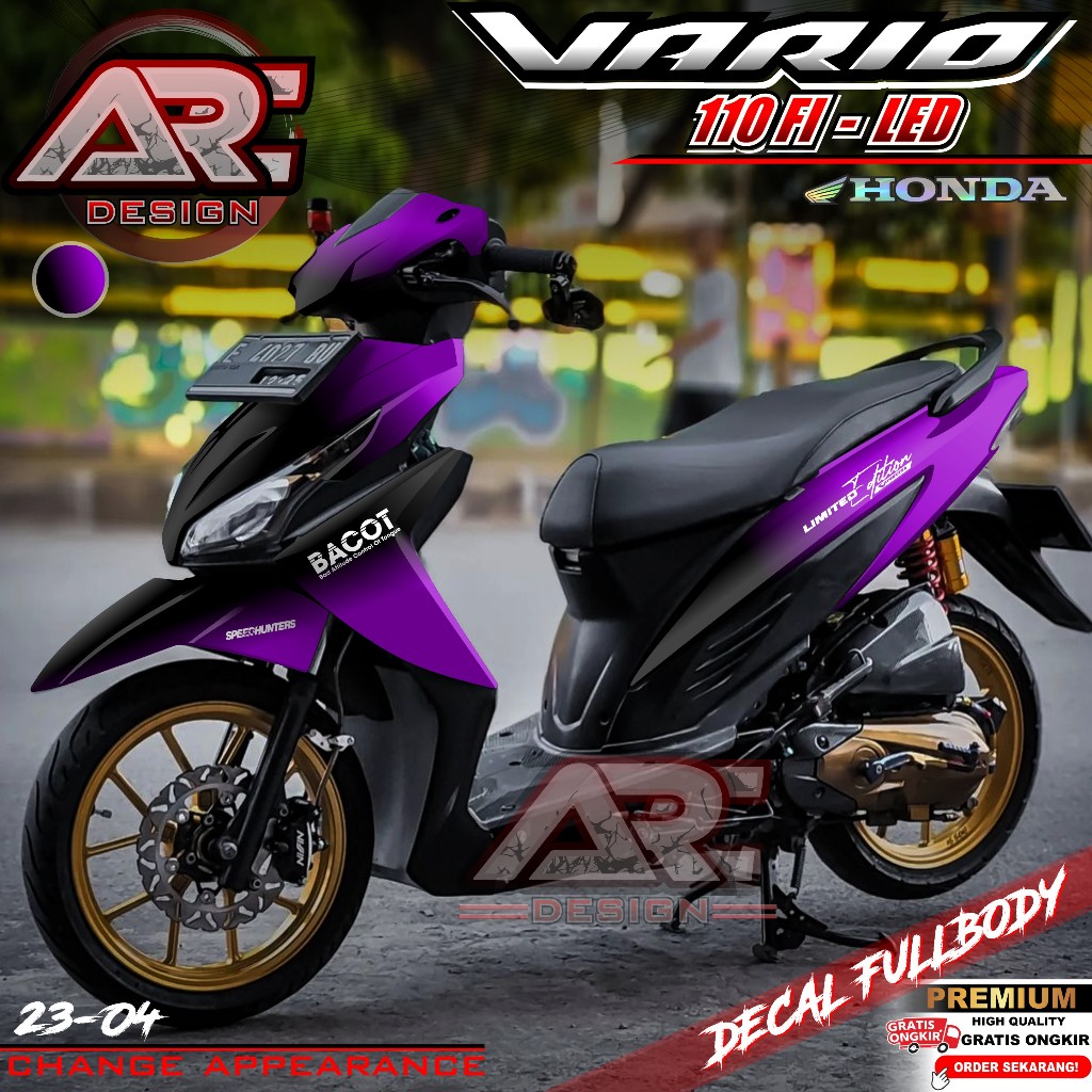 Jual (COD) TERBARU Decal Sticker Honda Vario FI 110 LED Full body ...