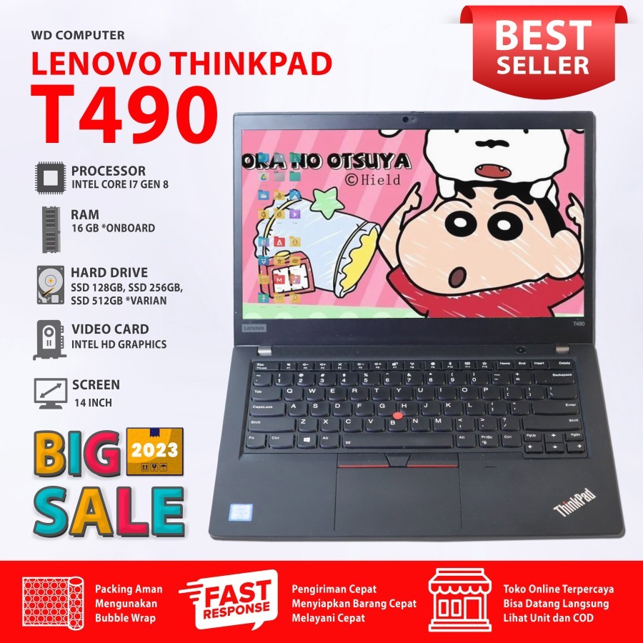 Jual Lenovo Thinkpad T490 Intel Core I7 Gen 8 I Ram 32 Gb Ssd 1 TB NVME ...
