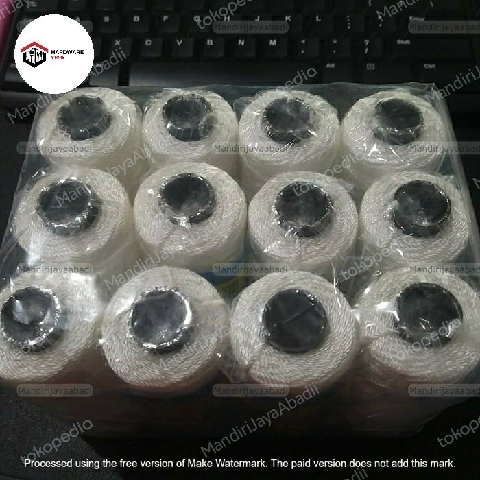 Jual BENANG TUKANG NILON NYLON BANGUNAN PUTIH JUMBO BESAR AP FISHING ...