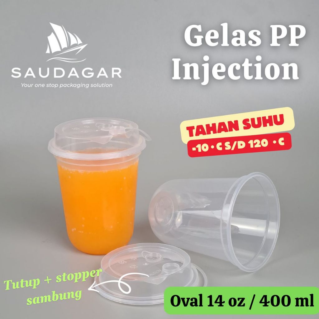 Jual Gelas cup PP injection / Gelas Thinwall 12 oz / 14 oz / 16 oz / 22 ...