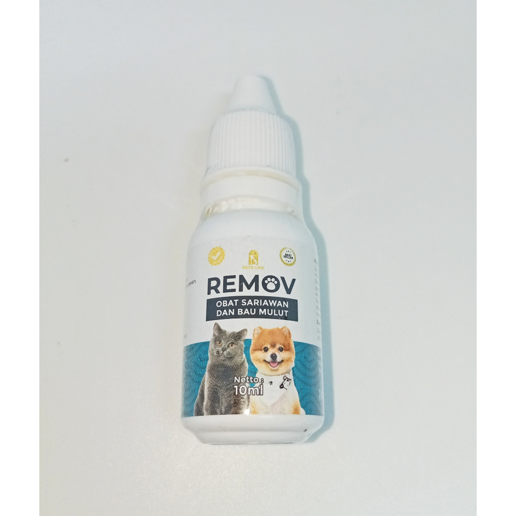 Jual REMOV Obat Sariawan dan Bau Mulut Kucing dan Anjing 10mL | Shopee ...