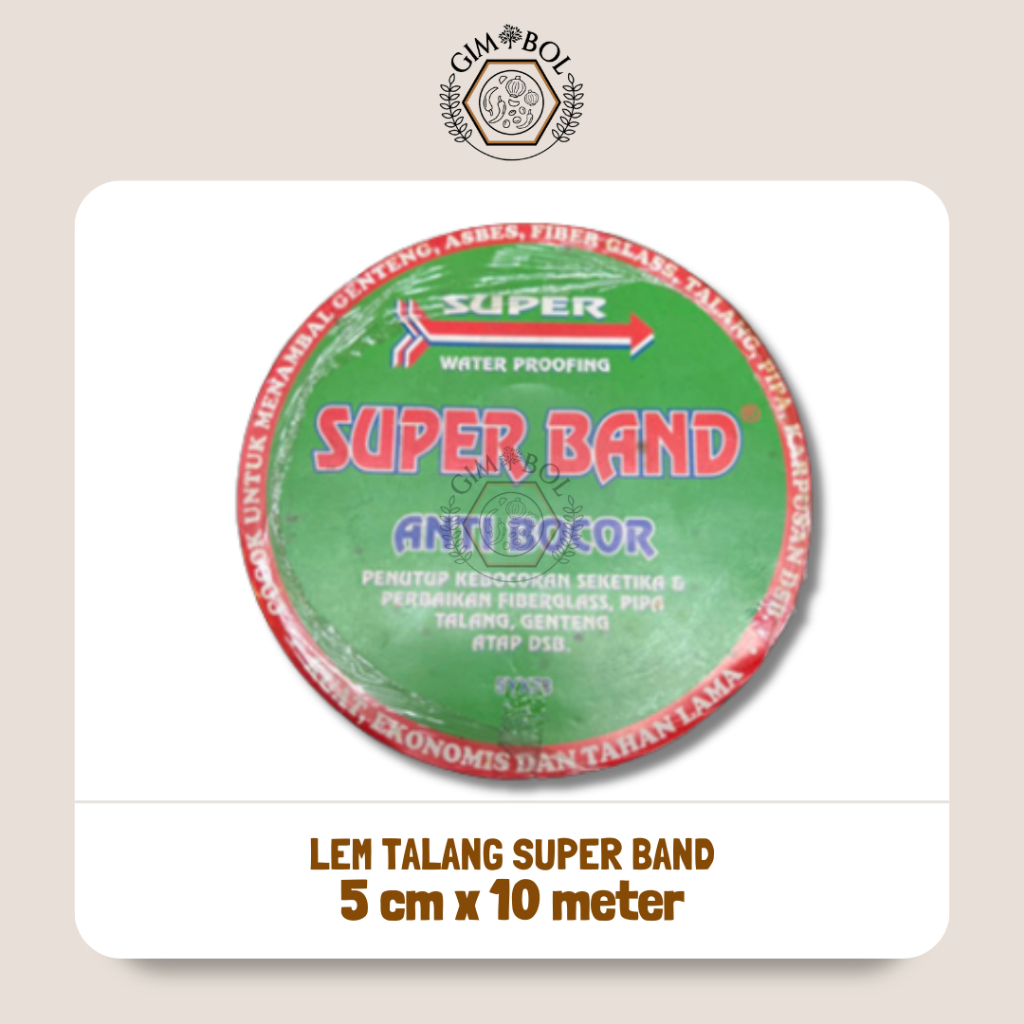 Jual Lem Talang Super Band Anti Bocor 5cm x 10 meter (PANJANG) | Shopee ...