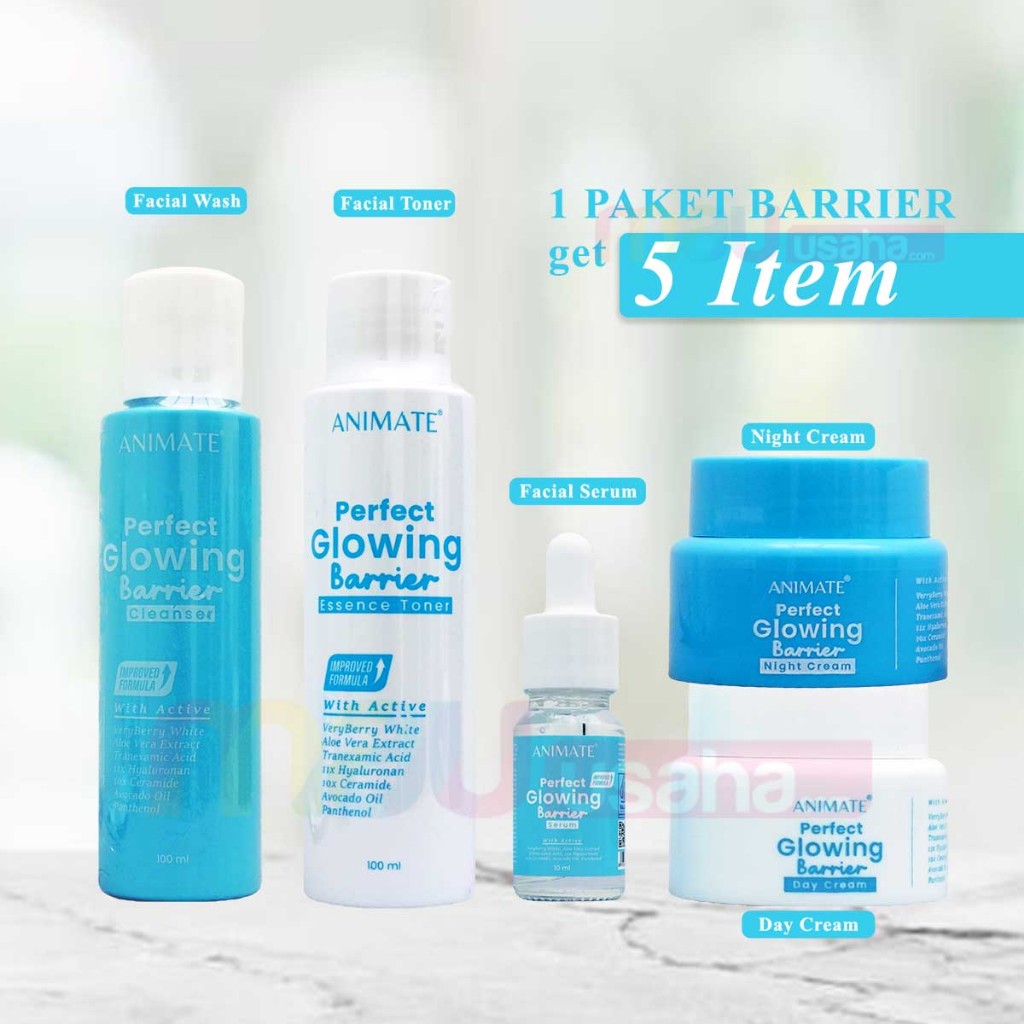 Jual Animate Glowing Barrier Series Krim Pemutih Day Cream Animate ...