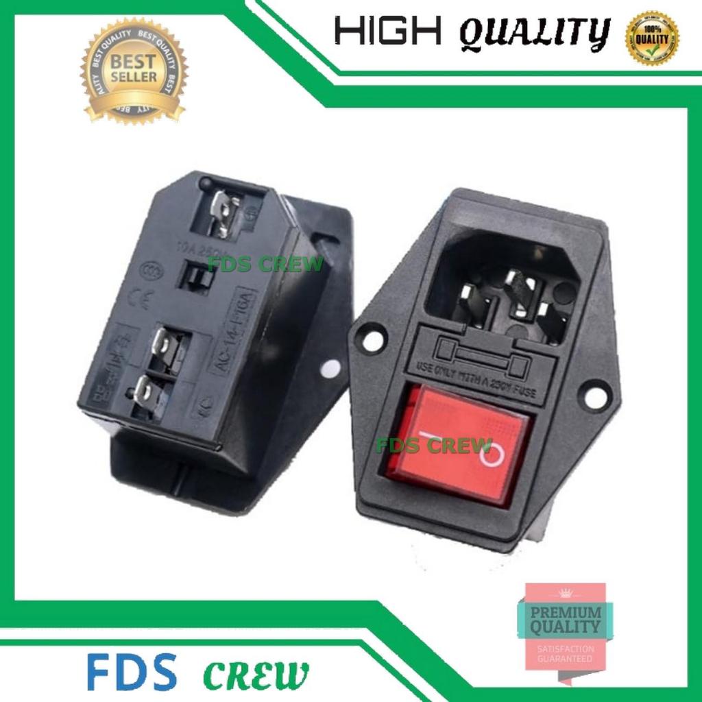 Jual Soket AC Power 3in1 Saklar Lampu + Fuse Holder Outlet | Shopee Indonesia
