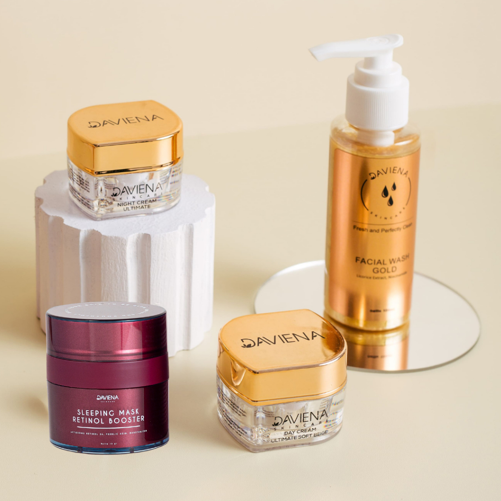 Jual PAKET HEMAT GOLD SERIES + RETINOL BOOSTER DAVIENA SKINCARE ...