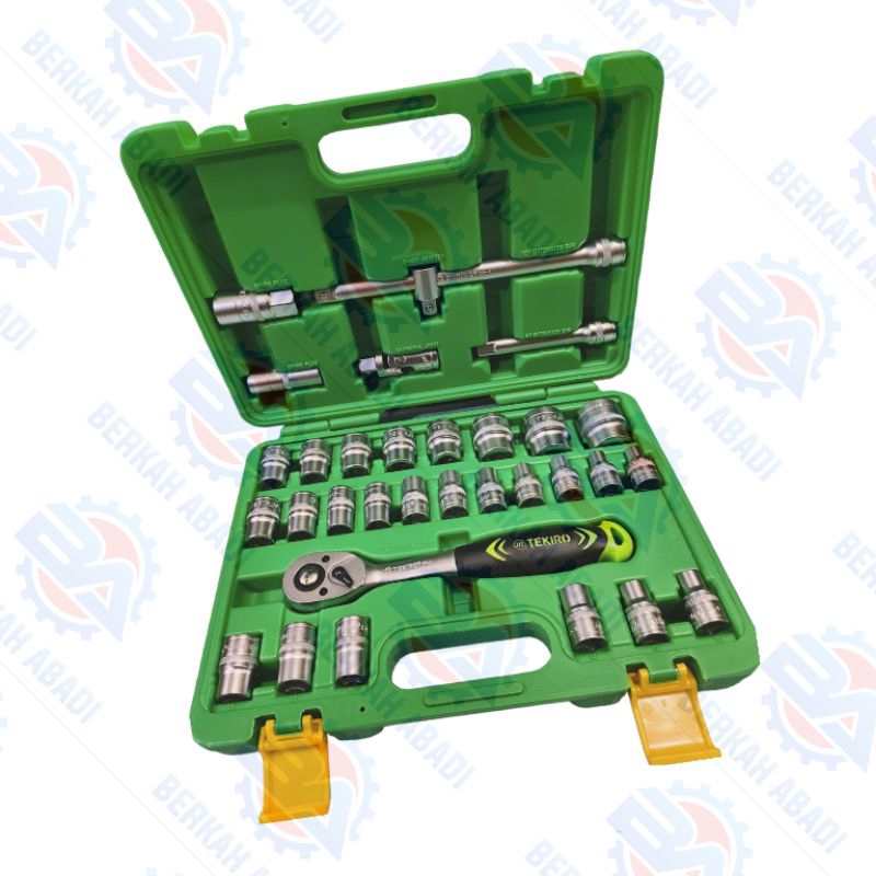 Jual TEKIRO Hand Socket Set 32pcs 1/2" DR 6PT (8-32mm) | Shopee Indonesia