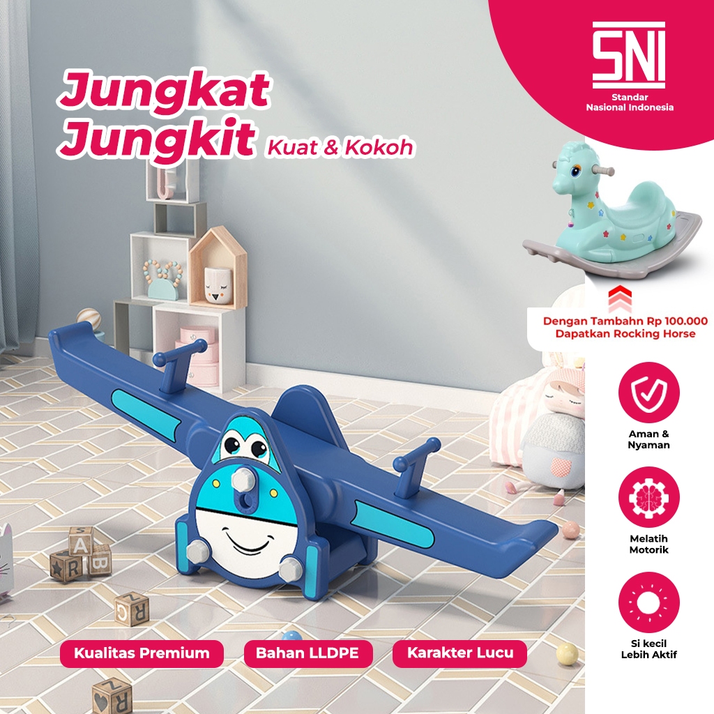 Jual SNI Mainan Jungkat Jungkit Anak Seesaw Prosotan Jungkat-Jungkit ...