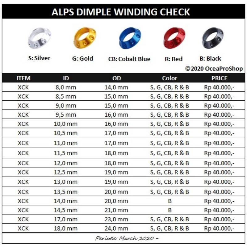 Jual Alps Dimple Winding Check | Shopee Indonesia