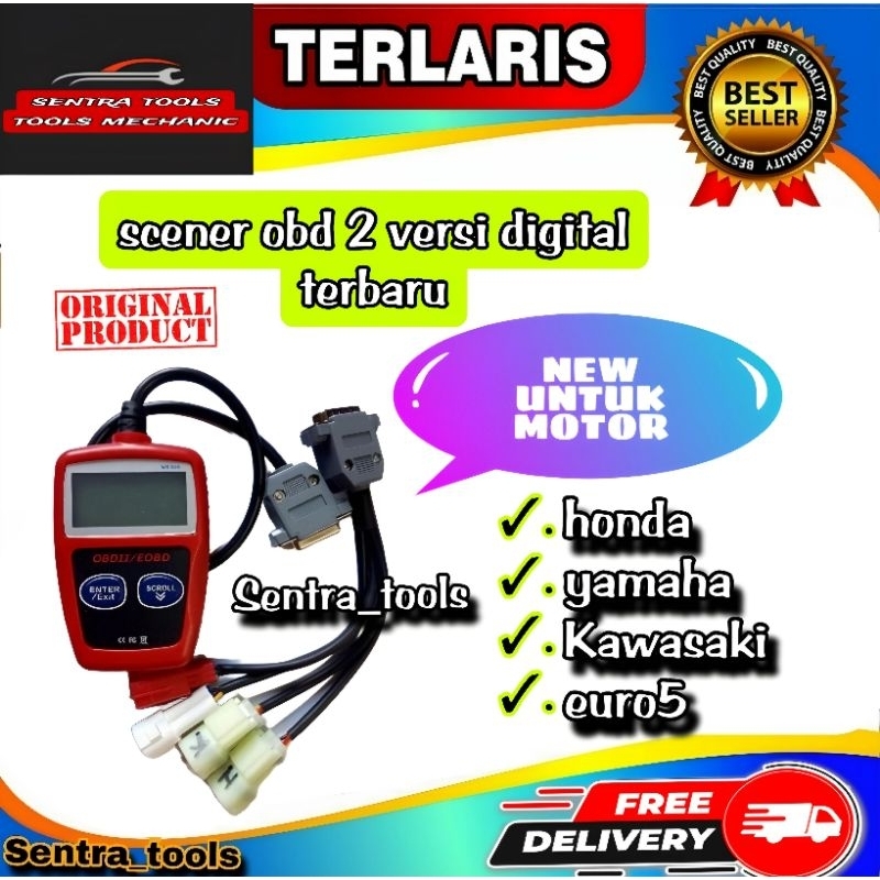 Jual Alat scener motor obd dua scener motor injeksi alat cek sensor ...