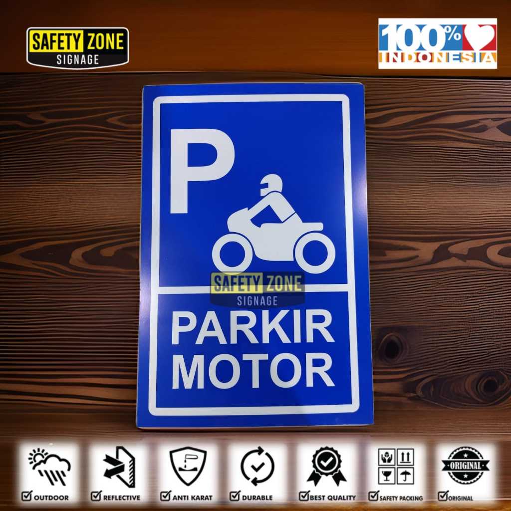 Jual Sign Akrilik dan plat alumunium Parkir Motor | Shopee Indonesia