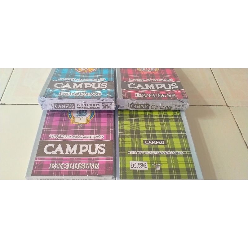 Jual BUKU TULIS CAMPUS EXCLUSIVE 38 LEMBAR ISI 10 BUKU (UKURAN QUARTO ...