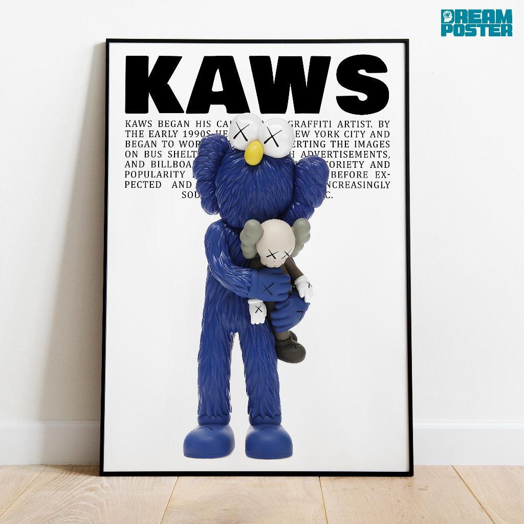 Jual Poster Dinding Aesthetic Kaws Hypebeast | Frameblock ukuran 12R ...