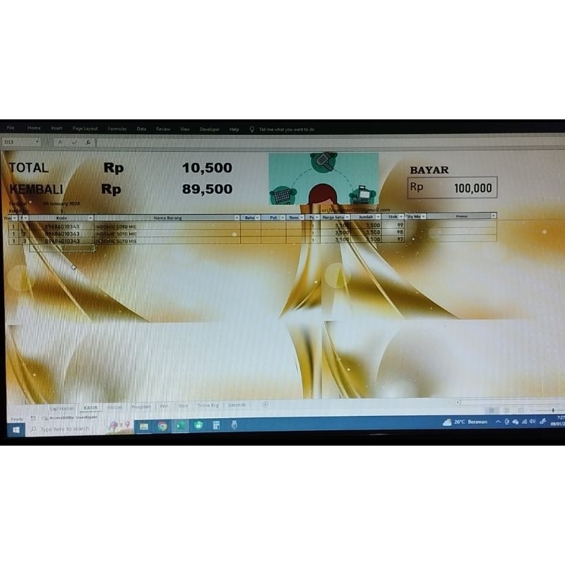 Jual Aplikasi Kasir Excel Tanpa Vba Promoo Shopee Indonesia