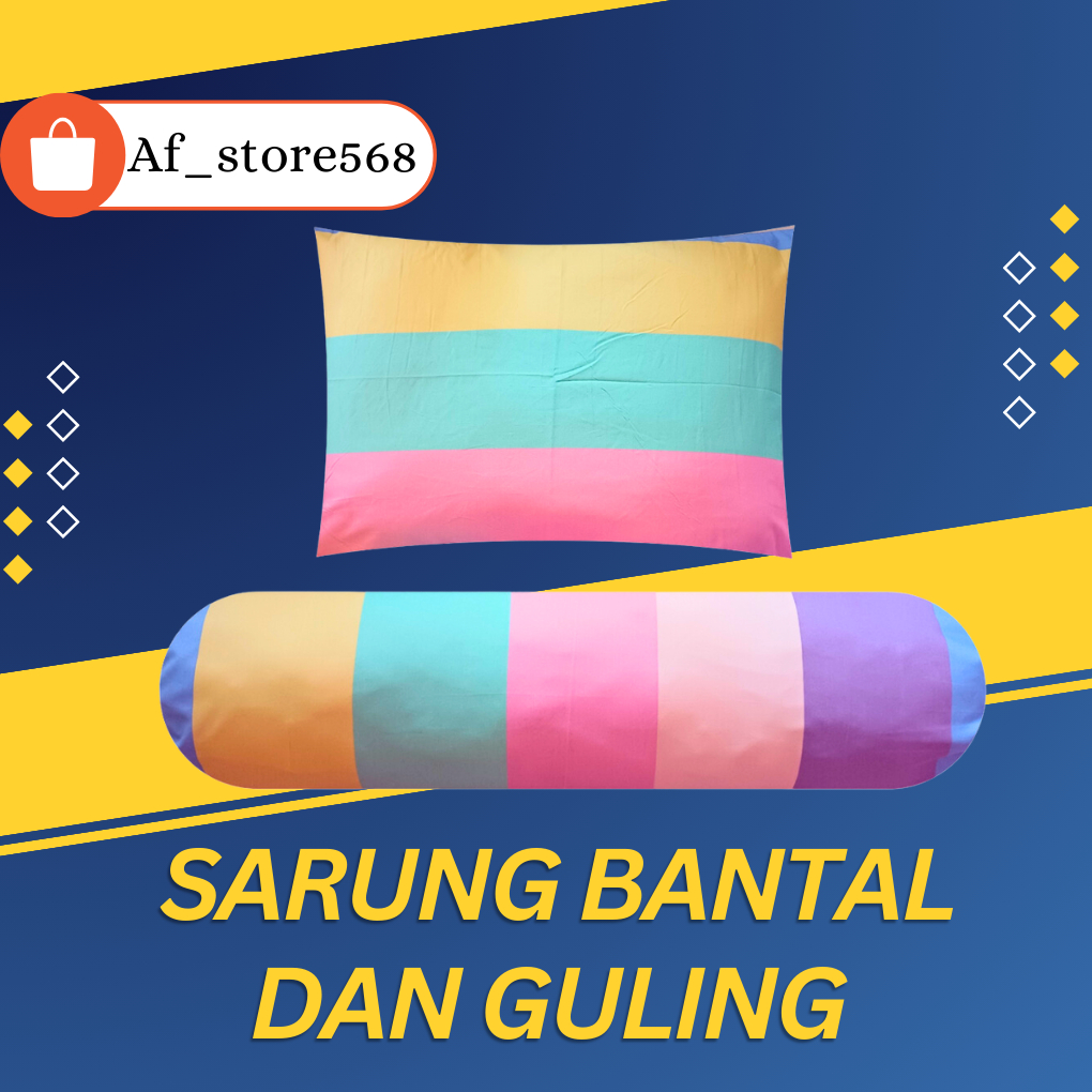 Jual sarung bantal dan guling set motif dewasa dan karakter bahan katun ...